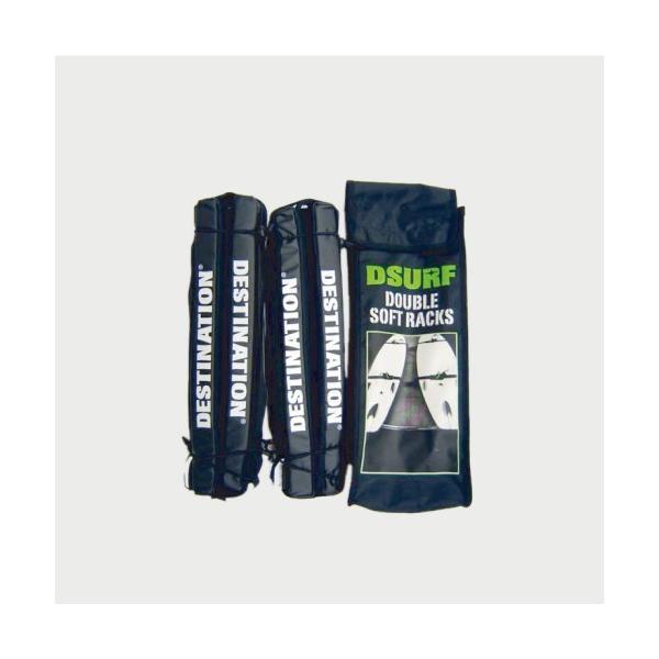 一体式のシングルソフトキャリア。・屋根に2列つめるので、最高6本までボードを積める。・固定しやすいようにデザインされたスクエアパットで、壊れにくい金属製バックルです ・クルマの中をぐるりと一周回すだけなので脱着が簡単！・ほとんどのクルマに取...