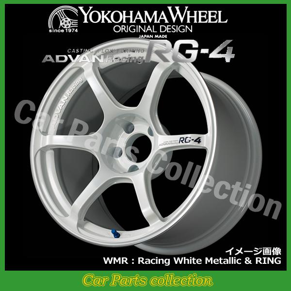 【商品名】　ヨコハマ YOKOHAMA　アドバンレーシングRG-4　　　　　WMR(レーシングホワイトメタリック＆リング) V5006【サイズ】18インチ/8.0J【HPLE/P.C.D】5H(M14)/114.3【INSET】44【BOR...