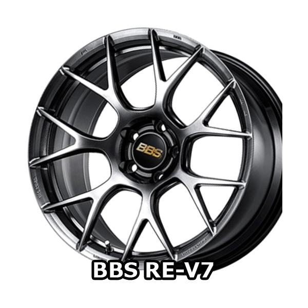 ■ホイールBBS(JAPAN) アルミ鍛造 1ピースホイール RE-V7[サイズ] 19×10.5J 5H (5穴) PCD120 ボア径*[オフセット] +35(RE-V7058)[カラー] DB ダイヤモンドブラック[付属品] キャップ...