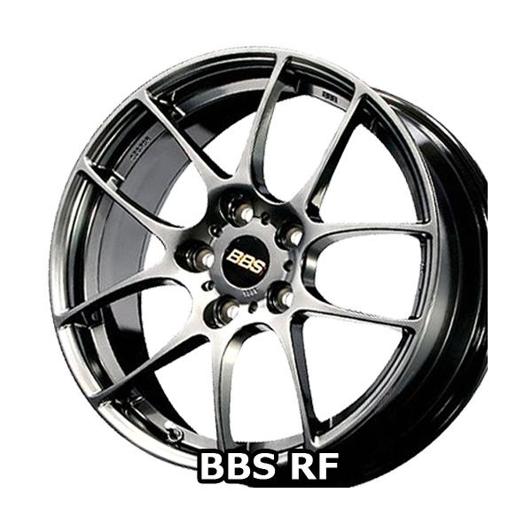 ■ホイールBBS(JAPAN) アルミ鍛造 1ピースホイール RF[サイズ] 18×7.5J 4H (4穴) PCD100 ボア径*[オフセット] +48(RF509)[カラー] DB ダイヤモンドブラック[付属品] キャップバルブ(装着車...