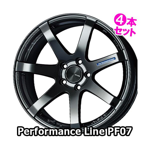 (4本特価) 18×7.5J +48 5/114.3 パフォーマンスライン PF07 (SBK) エンケイ 18インチ ホイール4本セット ENKEI :ENKEI-PF07-SBK ...