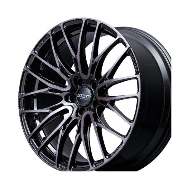 ■ホイールRAYS HOMURA 2x10BD BLACK CLEAR EDITIONレイズ ホムラ 2x10BD ブラック クリア エディション[サイズ] 18×7.5J 5H (5穴) PCD100 ボア径65[オフセット] +50[カ...