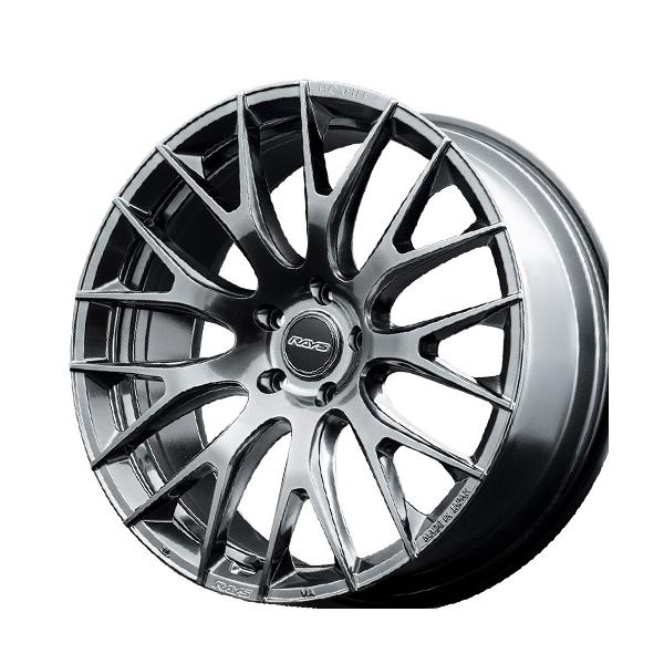 ■ホイールRAYS HOMURA 2x9R / レイズ ホムラ 2x9R[サイズ] 19×8.0J 5H (5穴) PCD114.3 ボア径73.1[オフセット] +38 +45 +52[カラー] QAJ サイドグレイスシルバー[付属品] ...