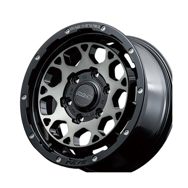 ■ホイールRAYS TEAM DAYTONA M9+ / レイズ チーム デイトナ M9+[サイズ] 15×5.0J 4H (4穴) PCD100 ボア径65[オフセット] +45[カラー] BEL ブラック/ディスククリアスモーク[付属品...