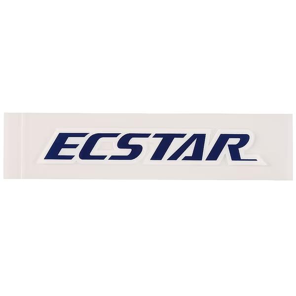ECSTARロゴの転写式ステッカーです。2枚入り。耐水・耐候性に優れており、貼りやすい大きさで、いろいろなものをデコレーション。転写式なので気泡が入りにくく、きれいに貼れるのが特徴です。素材：アクリルウレタン、PET、PVCサイズ：H12....