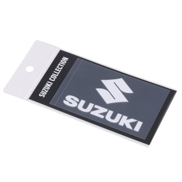スズキロゴ（縦組み）転写式ステッカーです。1枚入り。耐水・耐候性に優れており、貼りやすい大きさで、いろいろなものをデコレーション。転写式なので気泡が入りにくく、きれいに貼れるのが特徴です。素材：アクリルウレタン、PET、PVCサイズ：H53...