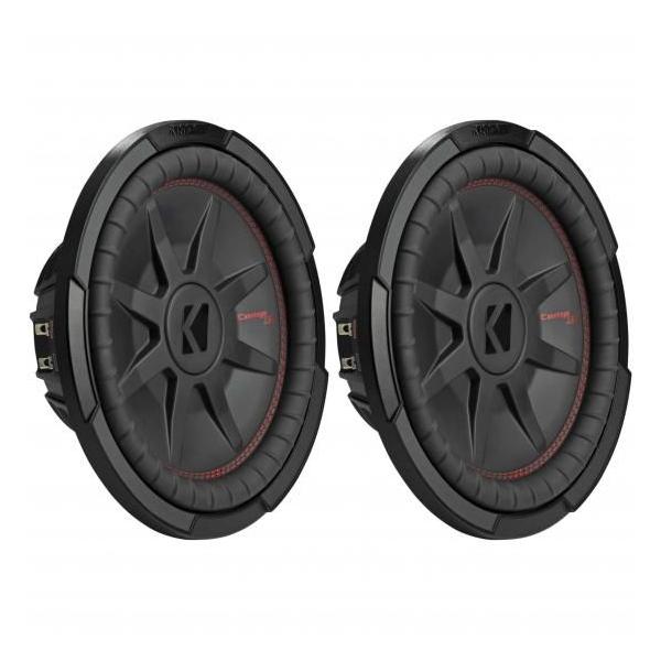 【商品名】Kicker (2) 48CWRT124 CompRT 12インチサブウーファー、DVC、4オームバンドル 【カテゴリー】 サブウーファー : Component Subwoofers