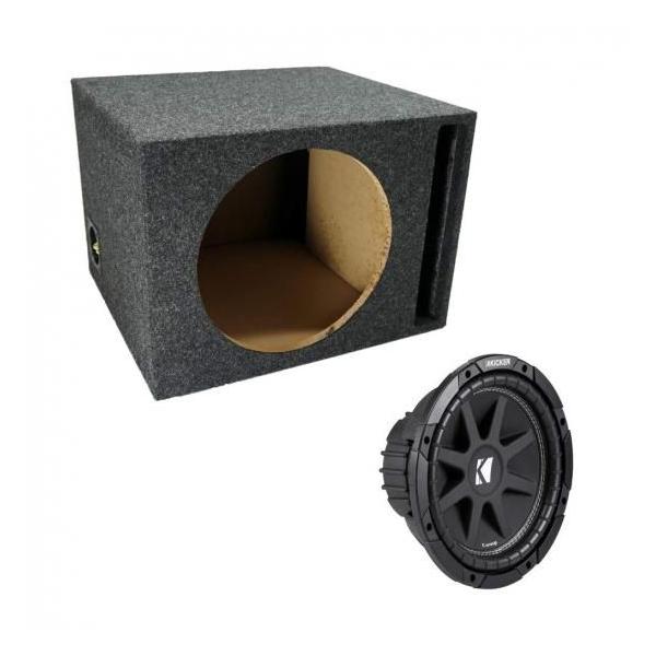【商品名】American Sound Connection Kicker バンドル ユニバーサル車両 43C124-N シングル 12インチ 150W RMS サブウーファー搭載サブボックスエンクロージャと互換性あり 【カテゴリー】 サブ...