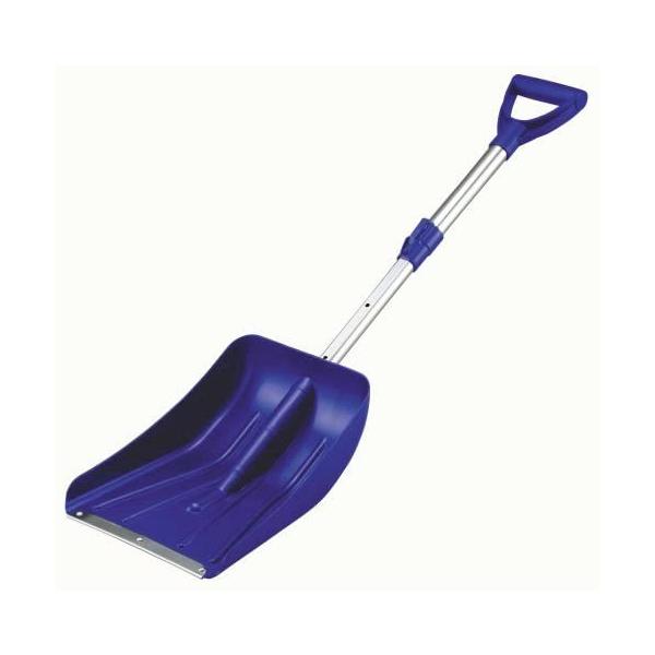 先端部がアルミニウム製で強化されているので圧雪に強い！材質 ハンドル：アルミニウム樹脂部：耐寒性(-15℃)PP長さ調節：約725・約820・約915mmの3段階 本体サイズ：約245(W)×100(H)×725〜915(D)mm 重さ：約...