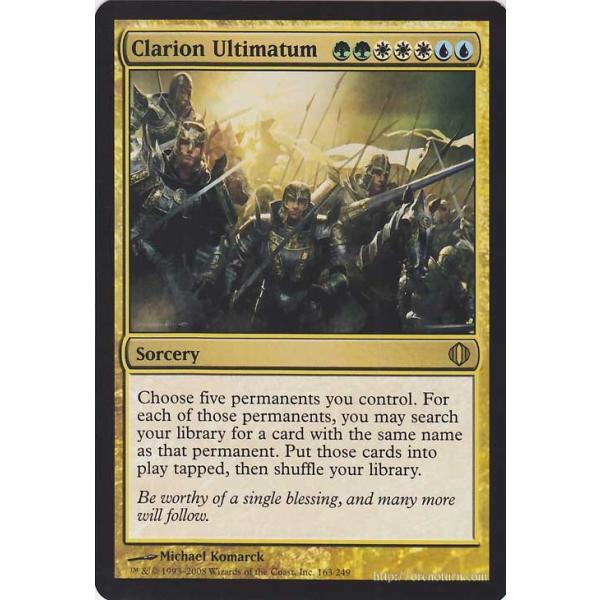 ★マジック:ザ・ギャザリング「アラーラの断片」収録■カード名：朗々たる根本原理/Clarion Ultimatum　【R】 ※英語版※シングルカードの状態について※トレカ専門店カードミュージアムのシングルカードは入荷時に1枚1枚状態確認を行...