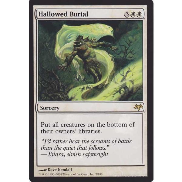 ★マジック:ザ・ギャザリング「イーブンタイド」収録■カード名：神聖なる埋葬/Hallowed Burial　【R】 ※英語版※シングルカードの状態について※トレカ専門店カードミュージアムのシングルカードは入荷時に1枚1枚状態確認を行っており...