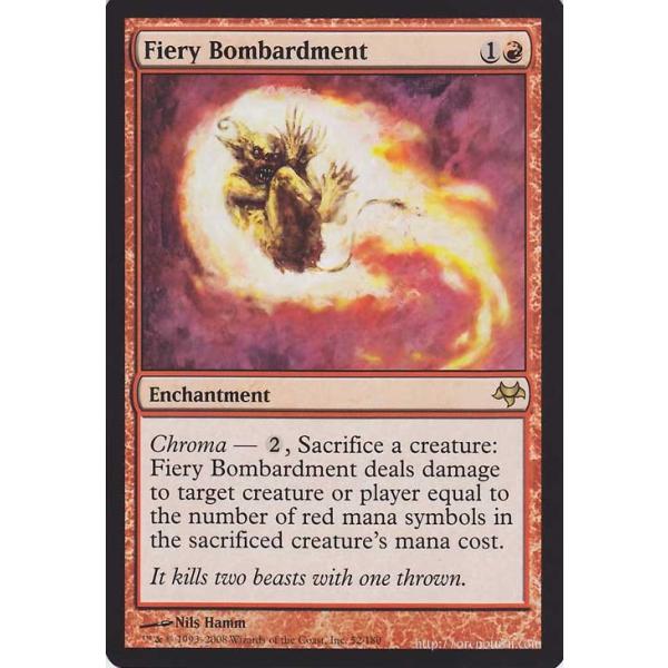 ★マジック:ザ・ギャザリング「イーブンタイド」収録■カード名：焦熱の砲撃/Fiery Bombardment　【R】 ※英語版※シングルカードの状態について※トレカ専門店カードミュージアムのシングルカードは入荷時に1枚1枚状態確認を行ってお...