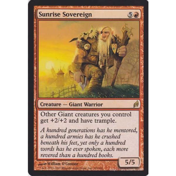 ★マジック:ザ・ギャザリング「ローウィン」収録■カード名：暁の君主/Sunrise Sovereign 　【R】 ※英語版※シングルカードの状態について※トレカ専門店カードミュージアムのシングルカードは入荷時に1枚1枚状態確認を行っておりま...