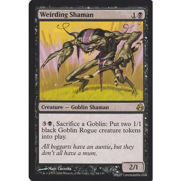 ★マジック:ザ・ギャザリング「モーニングタイド」収録■カード名：運命支配のシャーマン/Weirding Shaman　【R】 ※英語版※シングルカードの状態について※トレカ専門店カードミュージアムのシングルカードは入荷時に1枚1枚状態確認を...