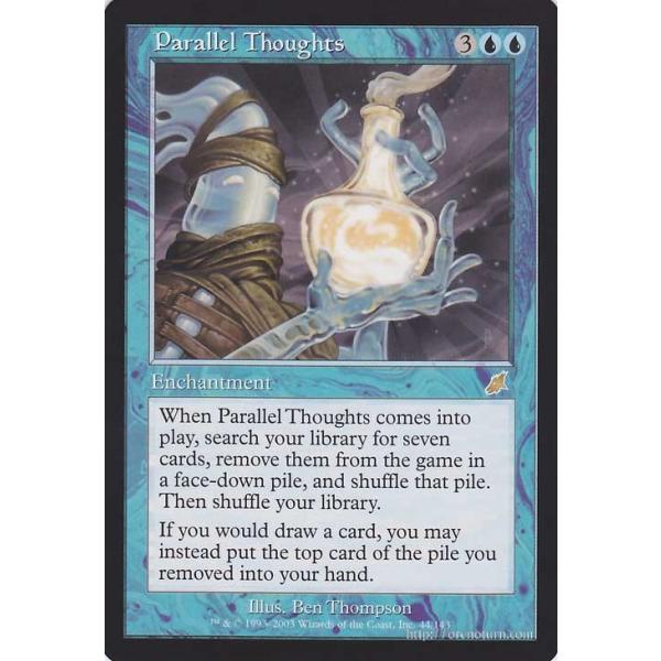 ★マジック:ザ・ギャザリング「スカージ」収録■カード名：平行思考/Parallel Thoughts　【R】 ※英語版※シングルカードの状態について※トレカ専門店カードミュージアムのシングルカードは入荷時に1枚1枚状態確認を行っております。...