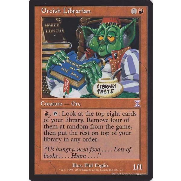 ★マジック:ザ・ギャザリング「時のらせん(タイムシフト)」収録■カード名：オークの司書/Orcish Librarian　【TS】 ※英語版※シングルカードの状態について※トレカ専門店カードミュージアムのシングルカードは入荷時に1枚1枚状態...