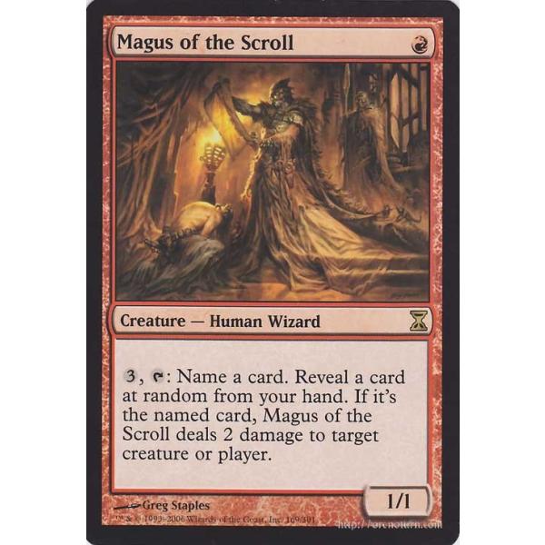 ★マジック:ザ・ギャザリング「時のらせん」収録■カード名：巻物の大魔術師/Magus of the Scroll　【R】 ※英語版※シングルカードの状態について※トレカ専門店カードミュージアムのシングルカードは入荷時に1枚1枚状態確認を行っ...