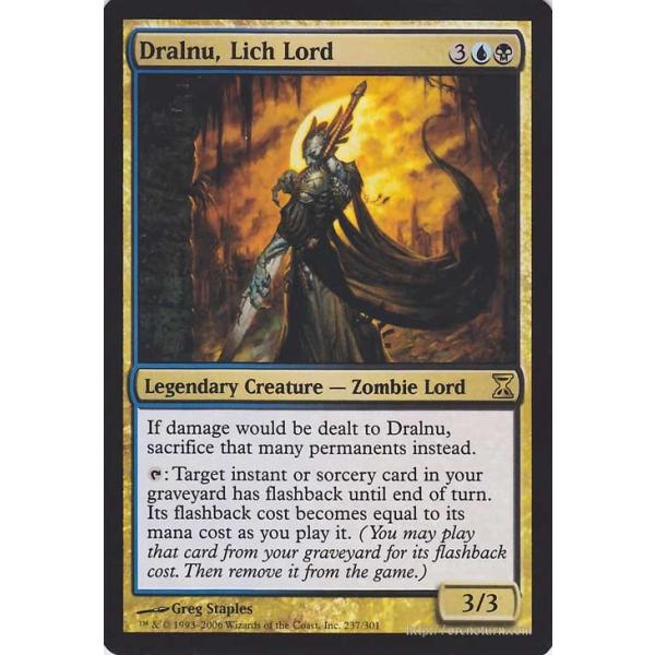 ★マジック:ザ・ギャザリング「時のらせん」収録■カード名：死者の王、ドラルヌ/Dralnu, Lich Lord　【R】 ※英語版※シングルカードの状態について※トレカ専門店カードミュージアムのシングルカードは入荷時に1枚1枚状態確認を行っ...