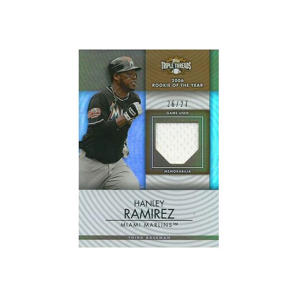 ハンリー・ラミレス選手のメモラビリアカードです。