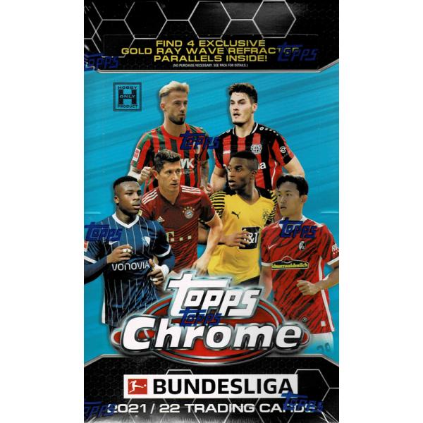 【ハイライト】★トップス社からサッカーカードコレクター必見のドイツブンデスリーガのクローム加工トレーディングカード『2021-22 Topps Chrome Lite Bundesliga Soccer』が発売されます。★1ボックスに、B&...