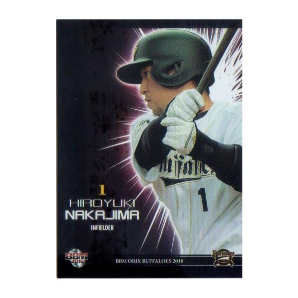 ２０１６年ＢＢＭ発売のカード『オリックスバファローズ』より出るBs CRUSHERSカード<BR>中島宏之　オリックスバファローズ　カードNo.ＢｓＣ１