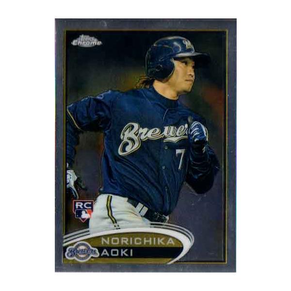 ２０１２年Ｔｏｐｐｓ社発売のカードより出る青木宣親のメジャーリーグでのルーキーカード<BR>青木宣親　カードＮｏ．１８４