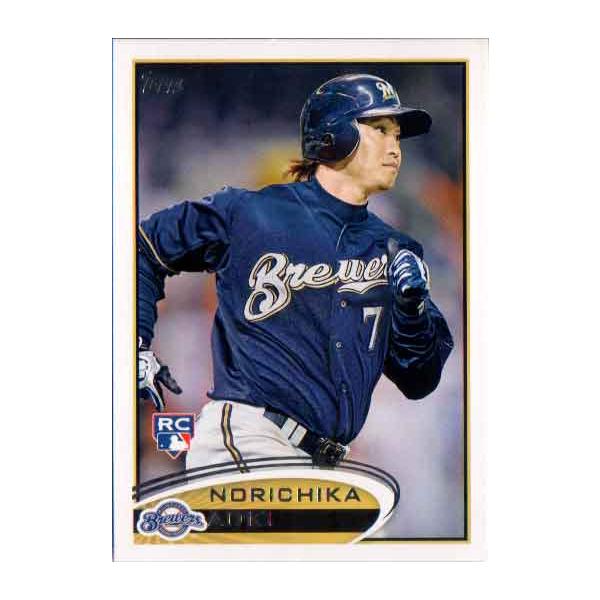 ２０１２年Ｔｏｐｐｓ社発売のカードより出る青木宣親のメジャーリーグでのルーキーカード<BR>青木宣親　カードＮｏ．５０７