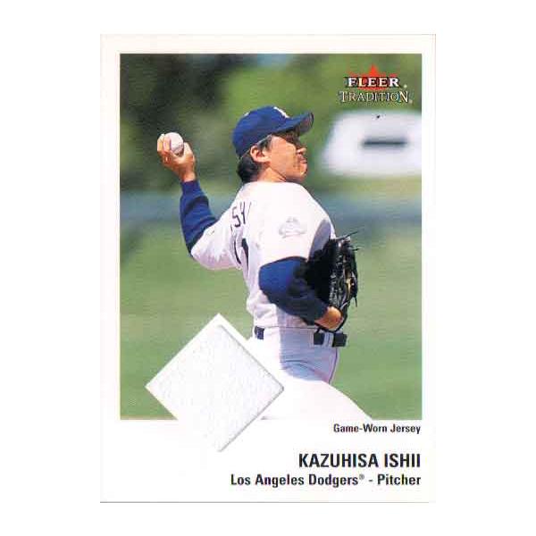 ２００３年Fleer社発売のパックから出る石井一久のジャージカード<BR>石井一久　カードＮｏ．ＮＮＯ