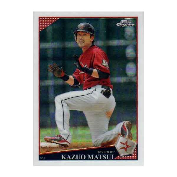 ２００９年Ｔｏｐｐｓ社発売のカードより出る松井稼頭央のXfractorパラレルカード<BR>松井稼頭央　カードＮｏ．１５