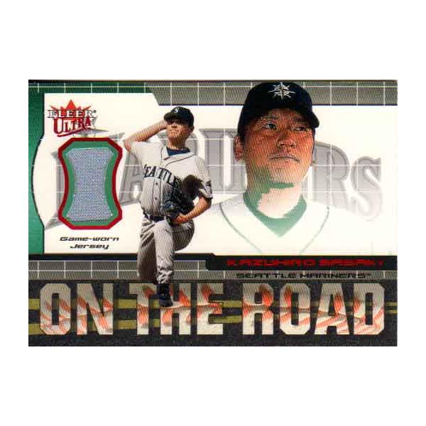 ２００２年Ｆｌｅｅｒ社発売のパックから出る佐々木主浩のジャージカード<BR>カードＮｏ．ＮＮＯ