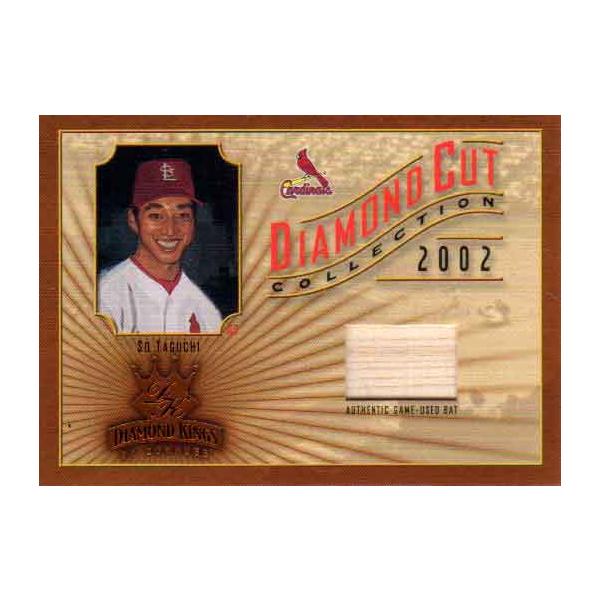 ２００２年Ｄｏｎｒｕｓｓ社発売のパックから出る田口壮のバットカード<BR>シリアル入り５００枚限定カード　カードＮｏ．ＤＣ−１００