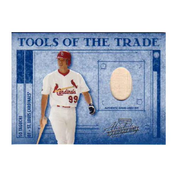 ２００３年Ｐｌａｙｏｆｆ社発売のパックから出る田口壮のバットカード<BR>シリアル入り２５０枚限定カード　カードＮｏ．ＴＴ−４９