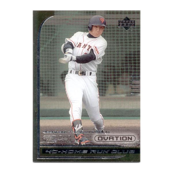 ２０００年ＵｐｐｅｒＤｅｃｋ発売のカード『ＵＤ　ＯＶＡＴＩＯＮ』より出る４０−ＨＯＭＥ ＲＵＮ ＣＬＵＢカード<BR>高橋由伸　読売ジャイアンツ　カードＮｏ．ＨＲ１７