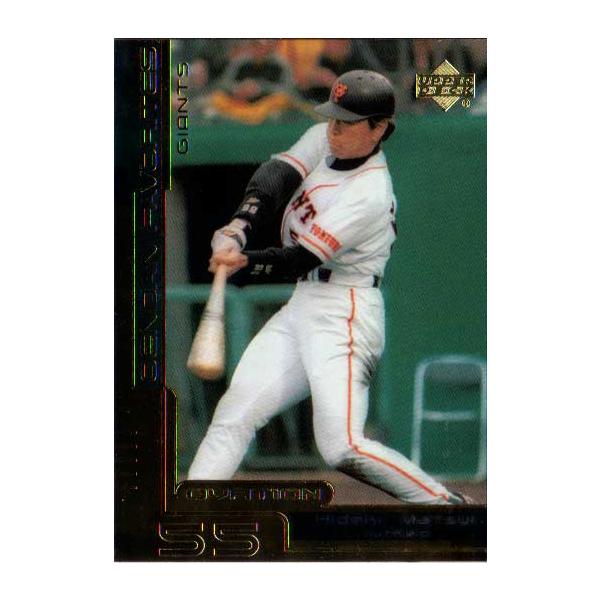 ２０００年Ｕｐｐｅｒ　Ｄｅｃｋ発売のカードＯｖａｔｉｏｎ』より出るインサートカード「OENDAN FAVORITES」<BR>松井秀喜　読売ジャイアンツ　カードＮｏ．０Ｆ５