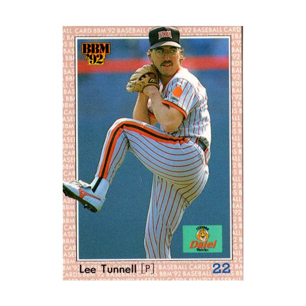 １９９２年ＢＢＭ発売のカード『ベースボールカード』より出るレギュラーカード<BR>タネル　福岡ダイエーホークス　カードＮｏ．３６１