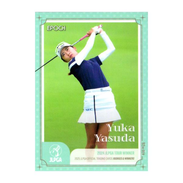 ２０２５年エポック発売のカード『JLPGA OFFICIAL TRADING CARDS  ROOKIES &amp; WINNERS』より出るレギュラーカード<BR>安田祐香　ゴルフ　カードＮｏ．１０