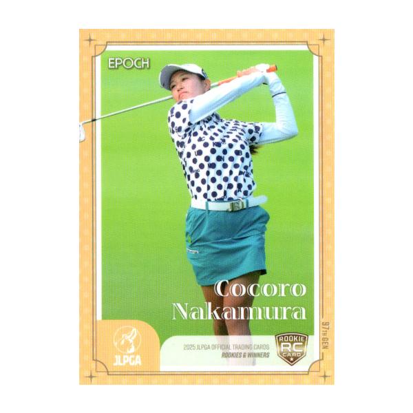 ２０２５年エポック発売のカード『JLPGA OFFICIAL TRADING CARDS  ROOKIES &amp; WINNERS』より出るレギュラーカード<BR>中村心　ゴルフ　カードＮｏ．５３