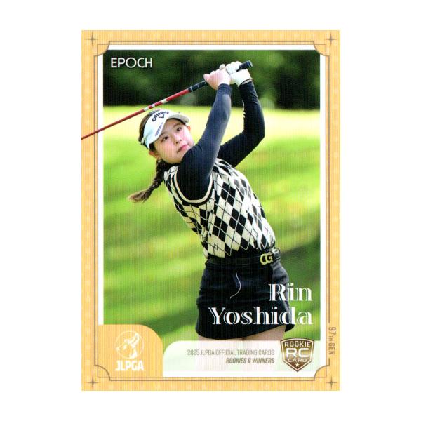 ２０２５年エポック発売のカード『JLPGA OFFICIAL TRADING CARDS  ROOKIES &amp; WINNERS』より出るレギュラーカード<BR>吉田鈴　ゴルフ　カードＮｏ．６２