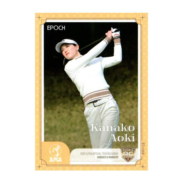 ２０２５年エポック発売のカード『JLPGA OFFICIAL TRADING CARDS  ROOKIES &amp; WINNERS』より出るレギュラーカード<BR>青木香奈子　ゴルフ　カードＮｏ．６５