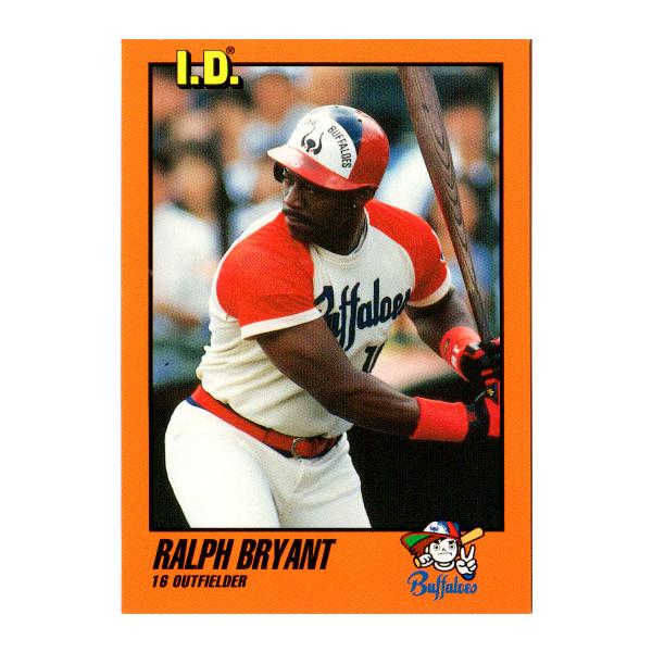 １９９３年TOMMY発売のカード『I.D.Card』より出るレギュラーカード<BR>ブライアント　大阪近鉄バファローズ　カードＮｏ．６７<BR><BR>TOMMY I.D.Cardは、制作上、カードが薄く...