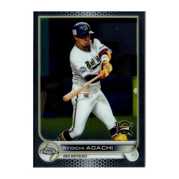 ２０２２年米国Ｔｏｐｐｓ社発売のカード『Topps Chrome NPB プロ野球カード』より出るレギュラーカードのリフラクターパラレルカード<BR>安達了一 Ryoichi Adachi　オリックスバファローズ　カードＮｏ．１３６