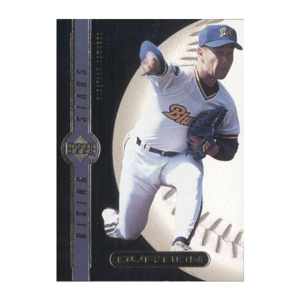 ２０００年Upper Deck発売のカード『Ｏｖａｔｉｏｎ』より出るＲｉｓｉｎｇ Ｓｔａｒｓカード<BR>川越英隆　オリックスブルーウェーブ　カードＮｏ．４　シリアル入り２０００枚限定<BR>Ｒｉｓｉｎｇ Ｓｔａｒｓ...