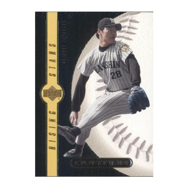 ２０００年Upper Deck発売のカード『Ｏｖａｔｉｏｎ』より出るＲｉｓｉｎｇ Ｓｔａｒｓカード<BR>福原忍　阪神タイガース　カードＮｏ．６　シリアル入り２０００枚限定<BR>Ｒｉｓｉｎｇ Ｓｔａｒｓカードは、レ...