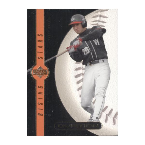 ２０００年Upper Deck発売のカード『Ｏｖａｔｉｏｎ』より出るＲｉｓｉｎｇ Ｓｔａｒｓ（ルーキー）カード<BR>的場直樹　福岡ダイエーホークス　カードＮｏ．１４　シリアル入り２０００枚限定<BR>Ｒｉｓｉｎｇ ...