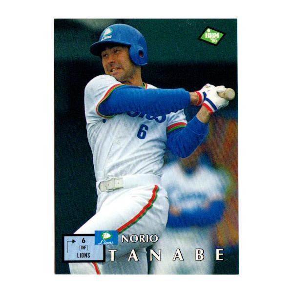 １９９５年ＢＢＭ発売のカード『ベースボールカード』より出るレギュラーカード<BR>田辺徳雄　西武ライオンズ　カードＮｏ．７０