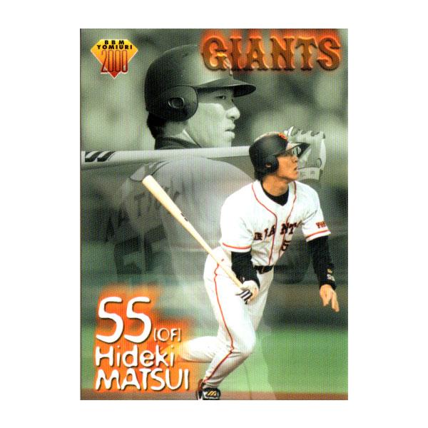 ２０００年ＢＢＭ製作の読売新聞販促用カード『読売 GIANTS Collection』より出るレギュラーカード<BR>松井秀喜　読売ジャイアンツ　カードＮｏ．１６