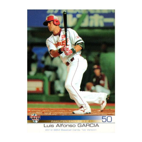 ２０１２年ＢＢＭ発売のカード『ベースボールカード ファーストバージョン』より出るレギュラーカード<BR>ガルシア　東北楽天ゴールデンイーグルス　カードＮｏ．１２４