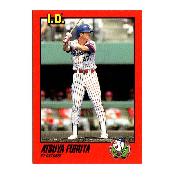 １９９３年TOMMY発売のカード『I.D.Card』より出るレギュラーカード<BR>古田敦也　ヤクルトスワローズ　カードＮｏ．３８<BR><BR>TOMMY I.D.Cardは、制作上、カードが薄く、一部...