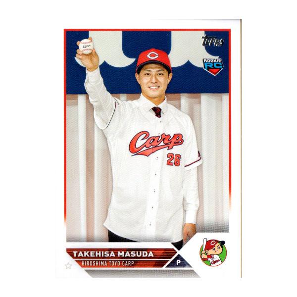 ２０２３年米国Ｔｏｐｐｓ社発売のカード『Topps NPB プロ野球カード』より出るレギュラーカード(ルーキーカード)<BR>益田武尚 Takehisa Masuda　広島東洋カープ　カードＮｏ．９９
