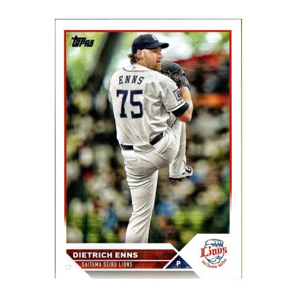２０２３年米国Ｔｏｐｐｓ社発売のカード『Topps NPB プロ野球カード』より出るレギュラーカード<BR>エンス Dietrich Enns　西武ライオンズ　カードＮｏ．１８８